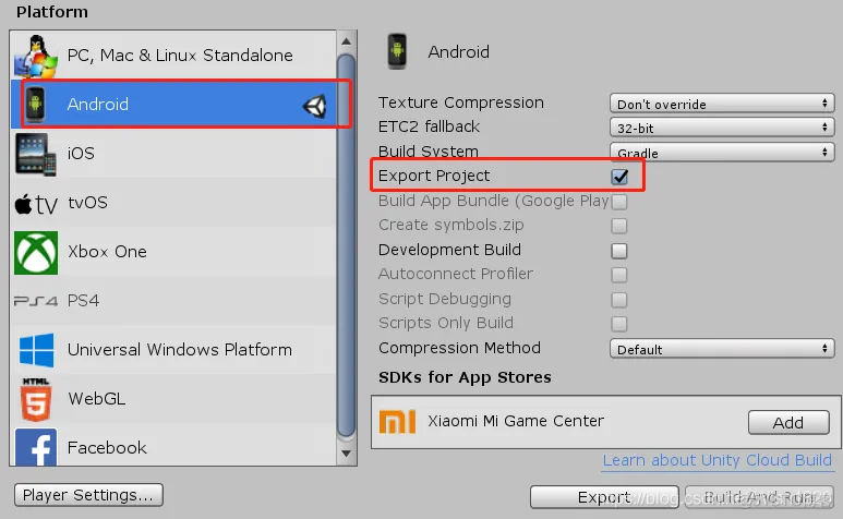 Unity3D导出Android工程指南 - 格发许可优化